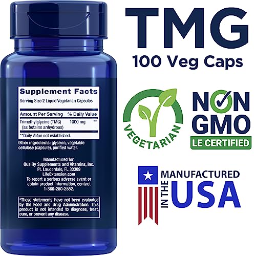 Vegetarian trimethylglycine supplement