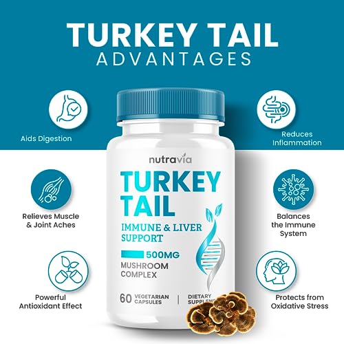 Vegetarian Turkey Tail mushroom supplement