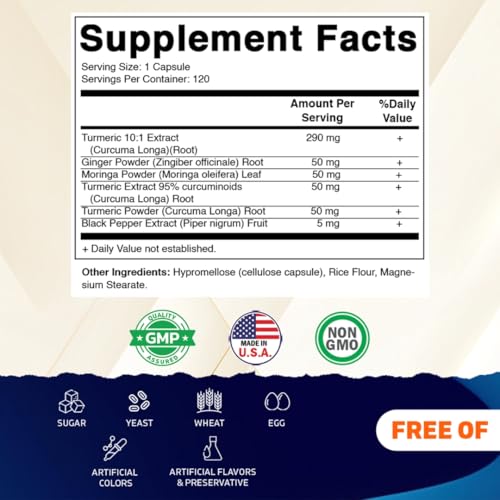 vegetarian turmeric curcumin capsules