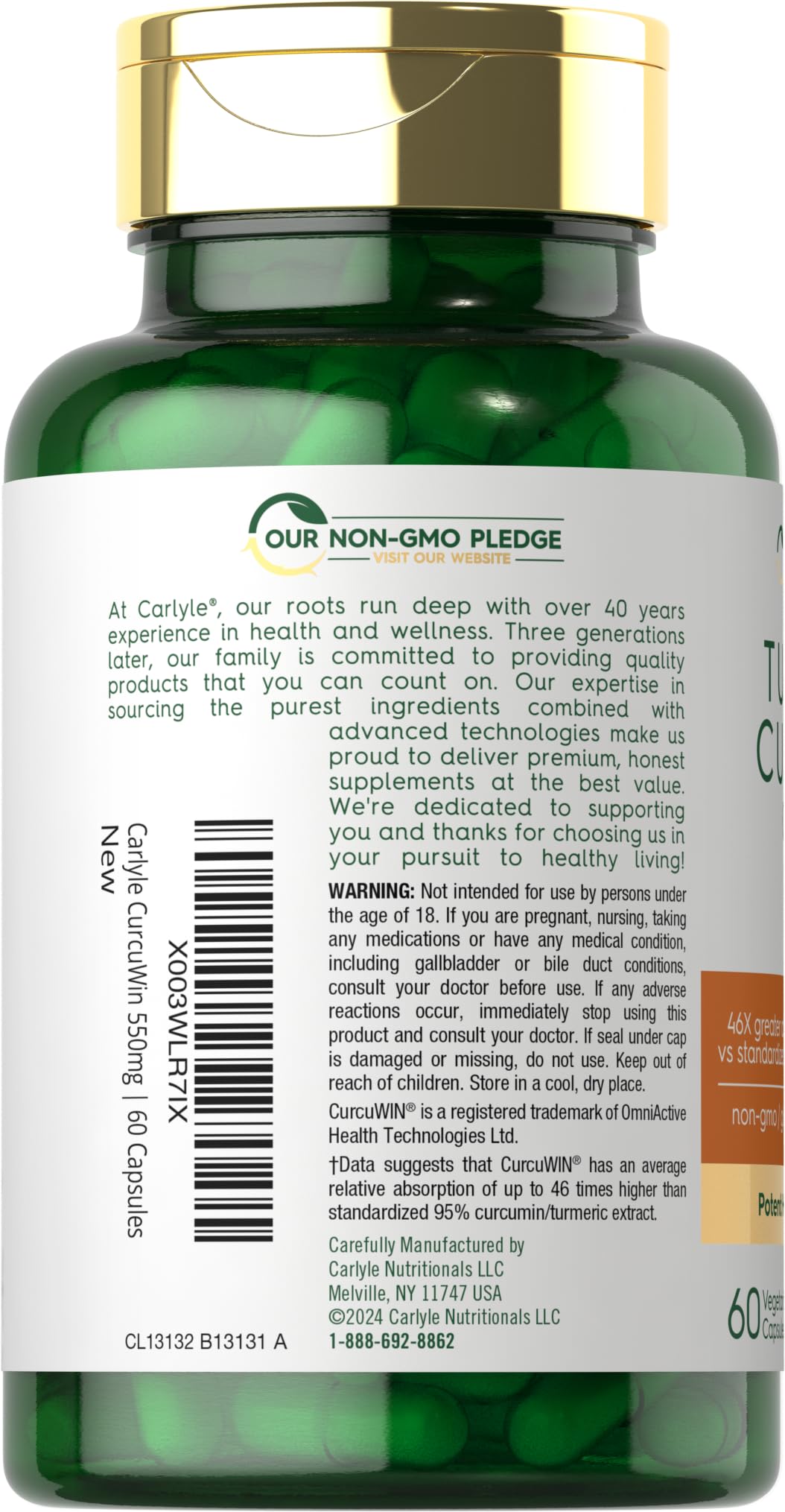 vegetarian turmeric curcumin formula