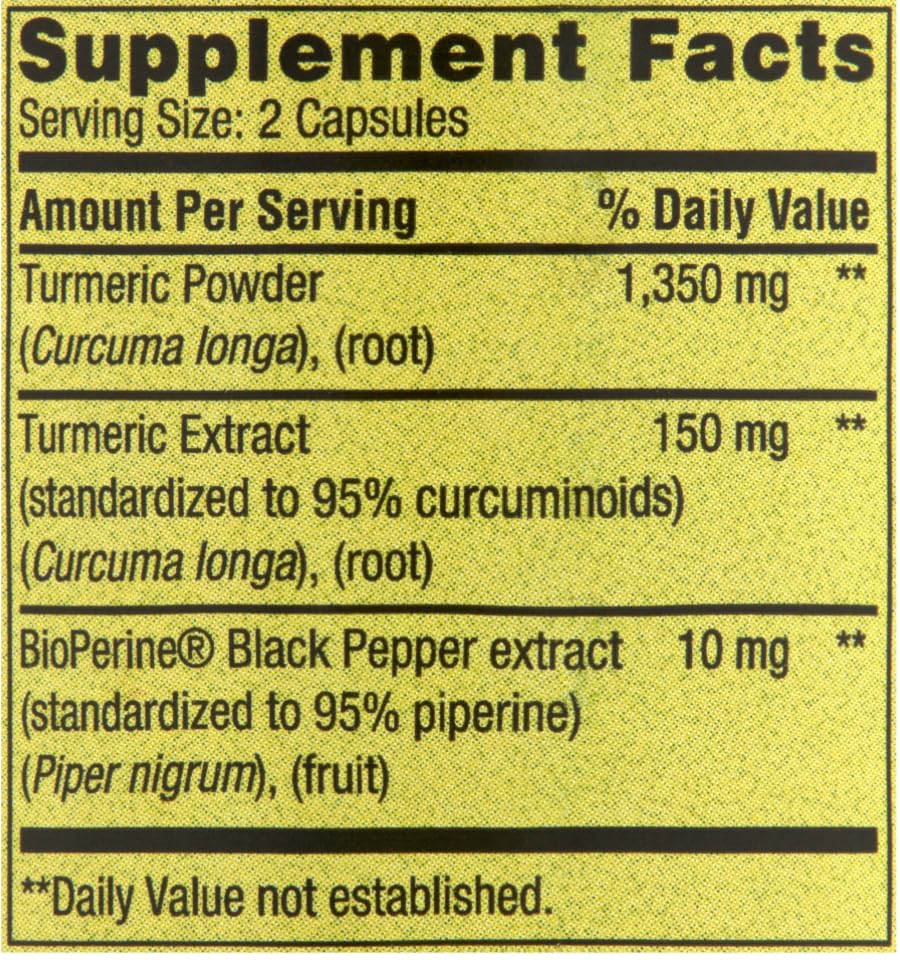 vegetarian turmeric with black pepper