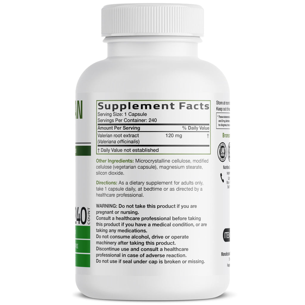 vegetarian valerian capsules for stress relief
