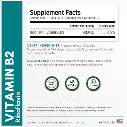 Vegetarian Vitamin B2 for daily wellness