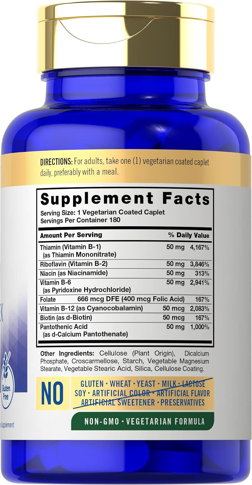 vegetarian vitamin B50 complex supplement