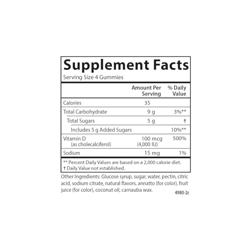 Vegetarian vitamin D3 gummies for kids