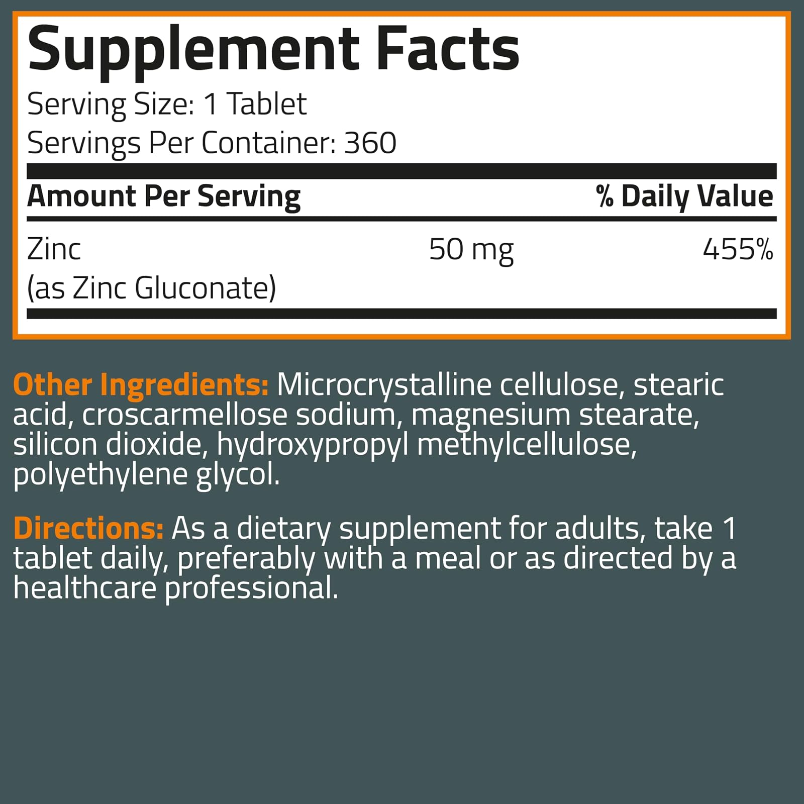 vegetarian zinc for daily use