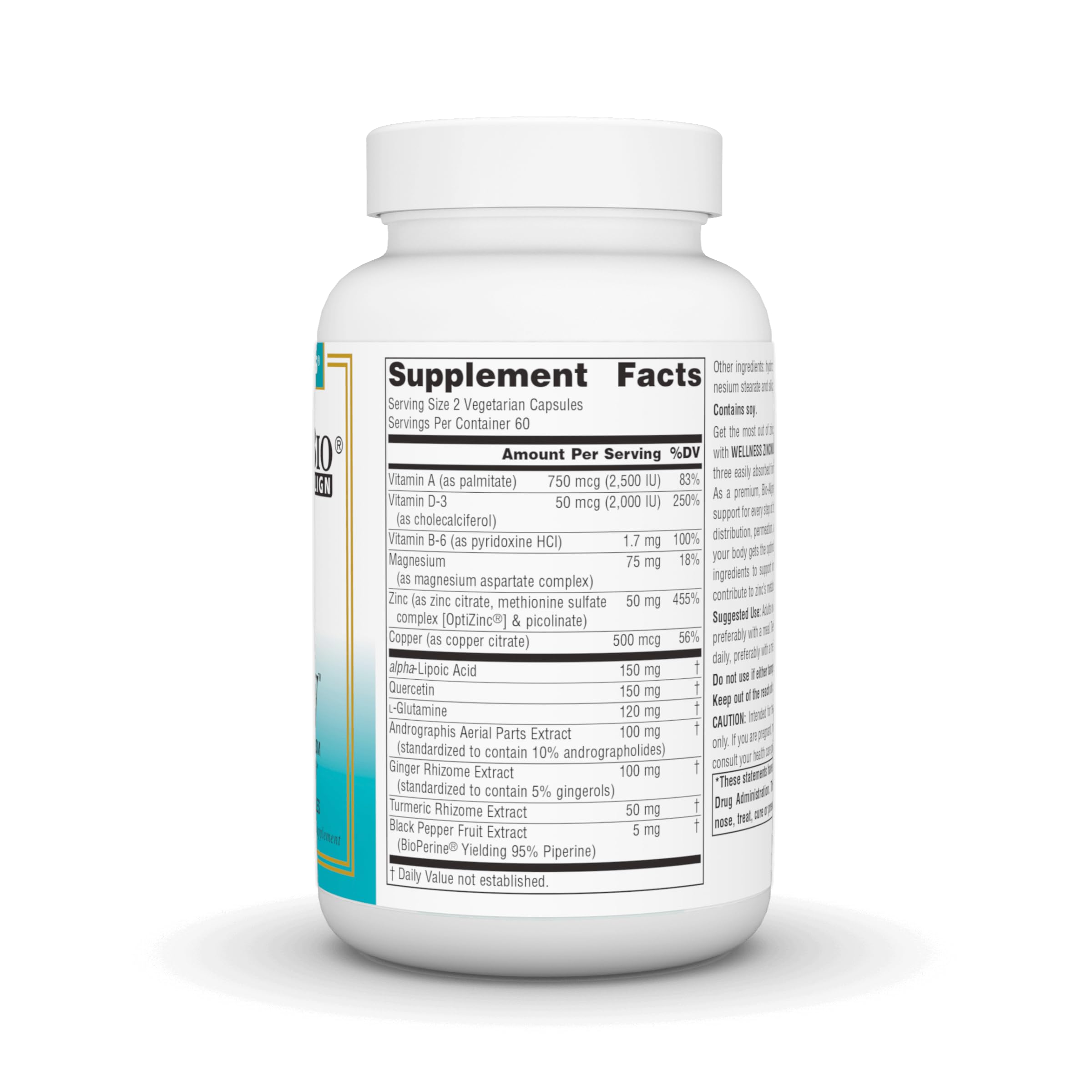 Vegetarian zinc supplement for wellness