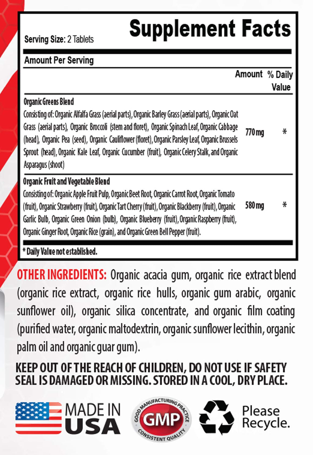 veggie and fruit immune support