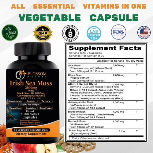 veggie caps with Irish sea moss benefits