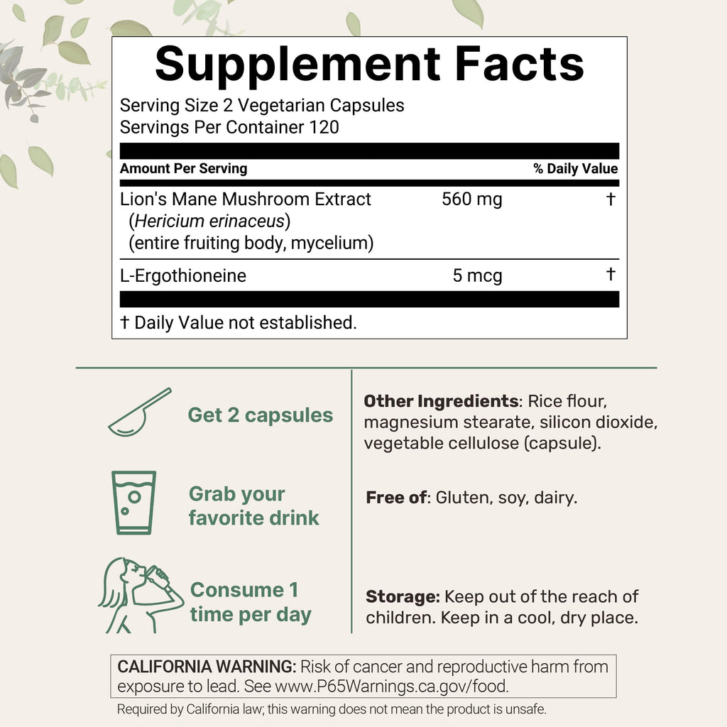 veggie capsules for brain health