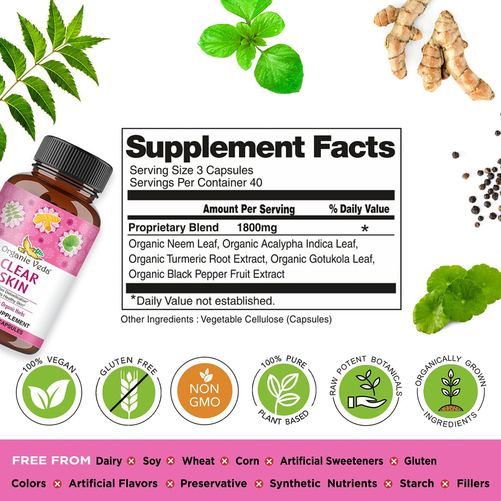 veggie capsules for clear skin