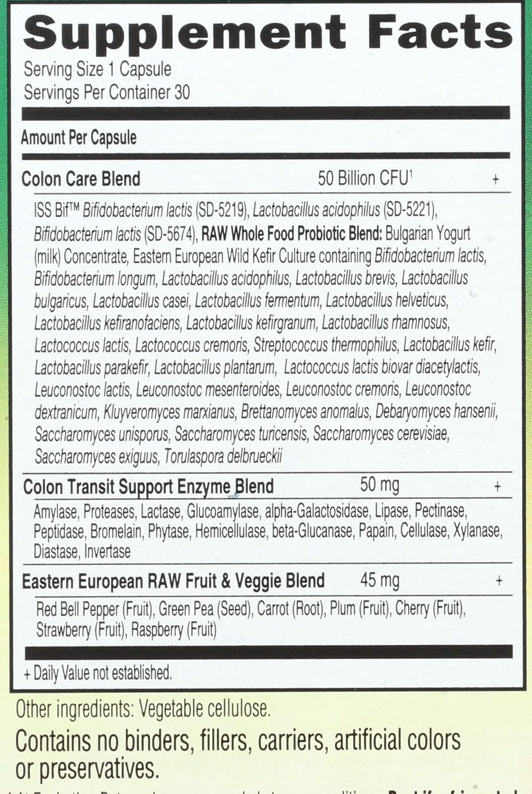 veggie capsules for gut balance