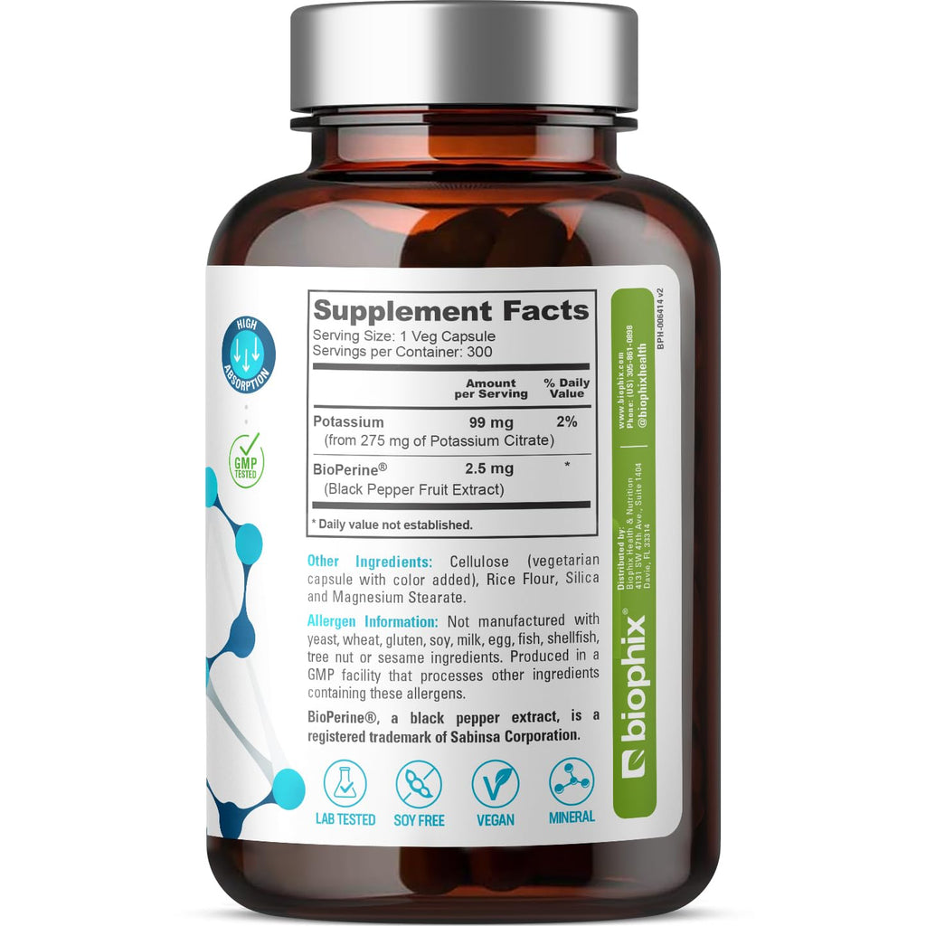 veggie capsules for high potassium intake
