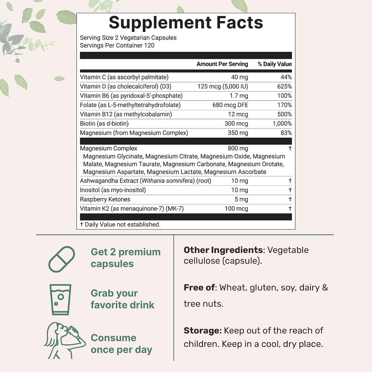 veggie capsules for magnesium support