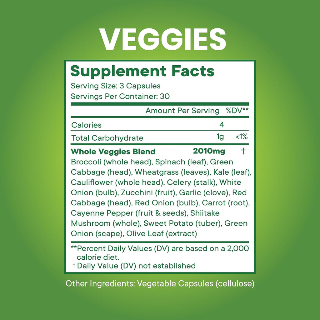 veggie capsules for optimal wellness