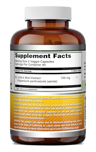 veggie capsules st. john's wort supplement