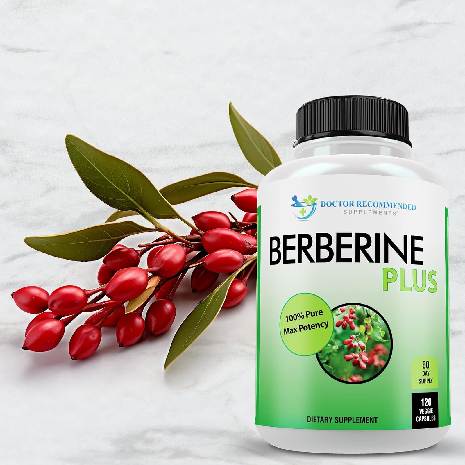veggie capsules with berberine for wellness