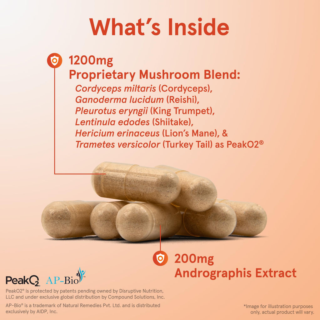 veggie capsules with cordyceps and reishi