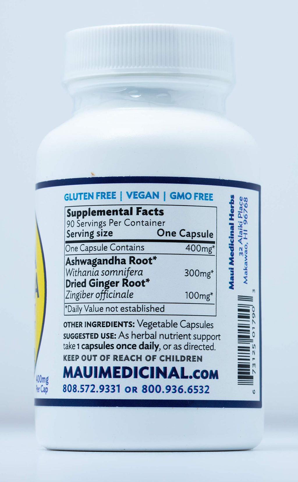 veggie capsules with ginger extract