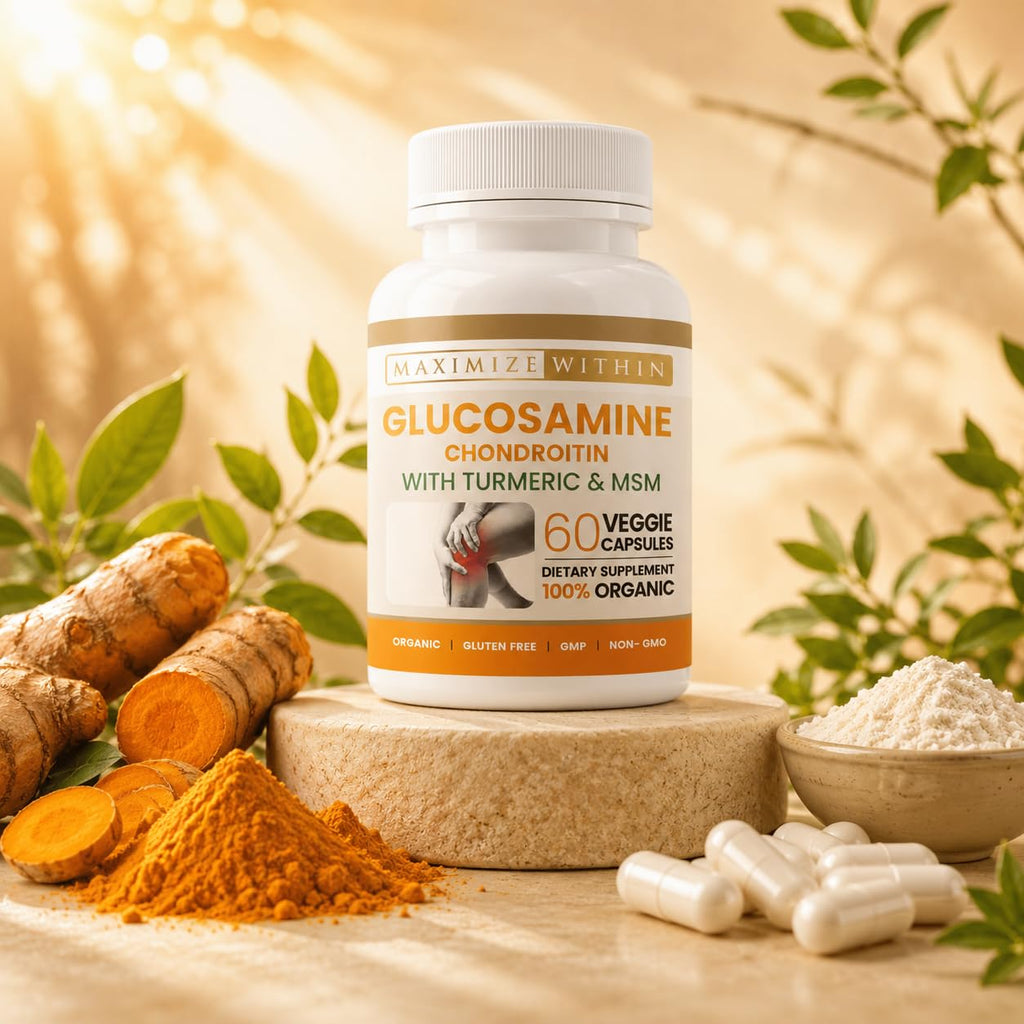 veggie capsules with glucosamine and turmeric