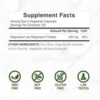 veggie capsules with magnesium citrate