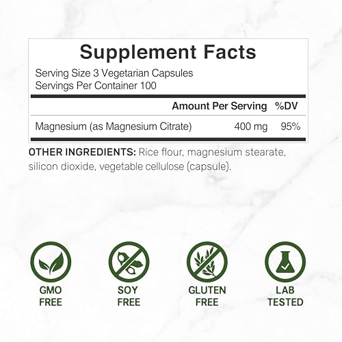veggie capsules with magnesium citrate