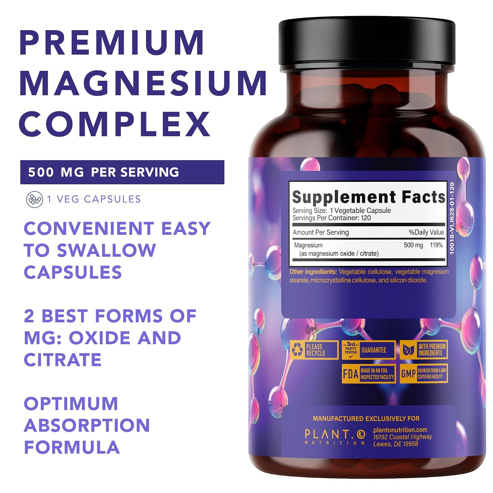 veggie capsules with magnesium complex