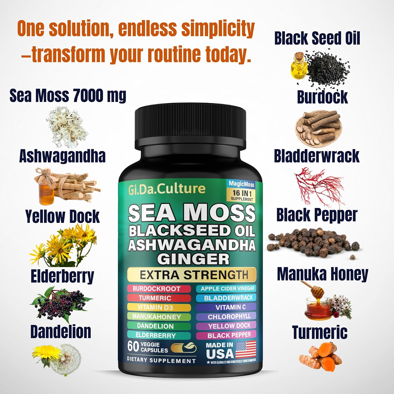 veggie capsules with natural sea moss