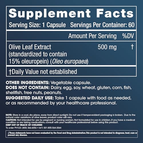 veggie capsules with olive leaf extract