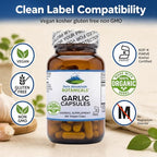 veggie capsules with pure garlic extract