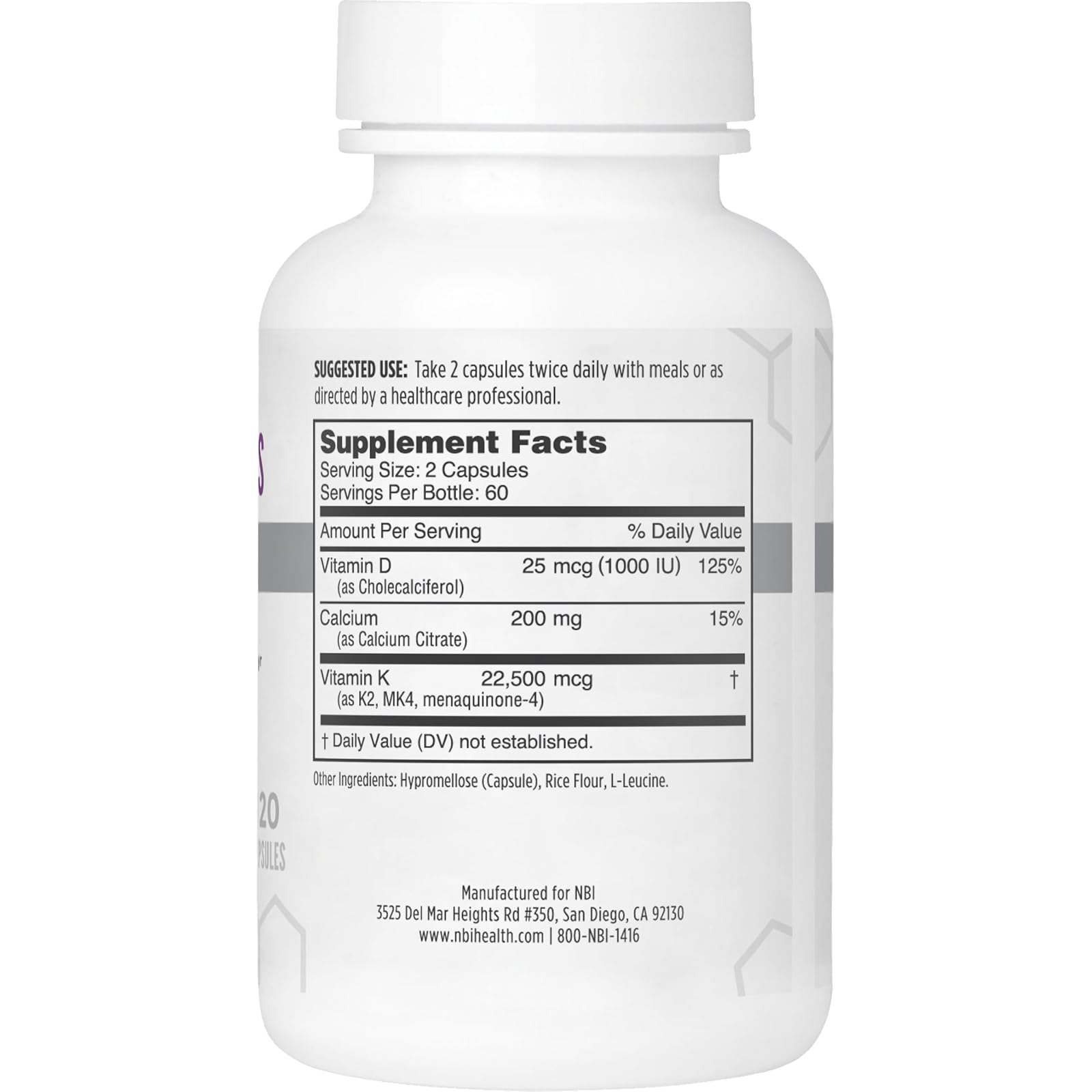 veggie capsules with vitamin K