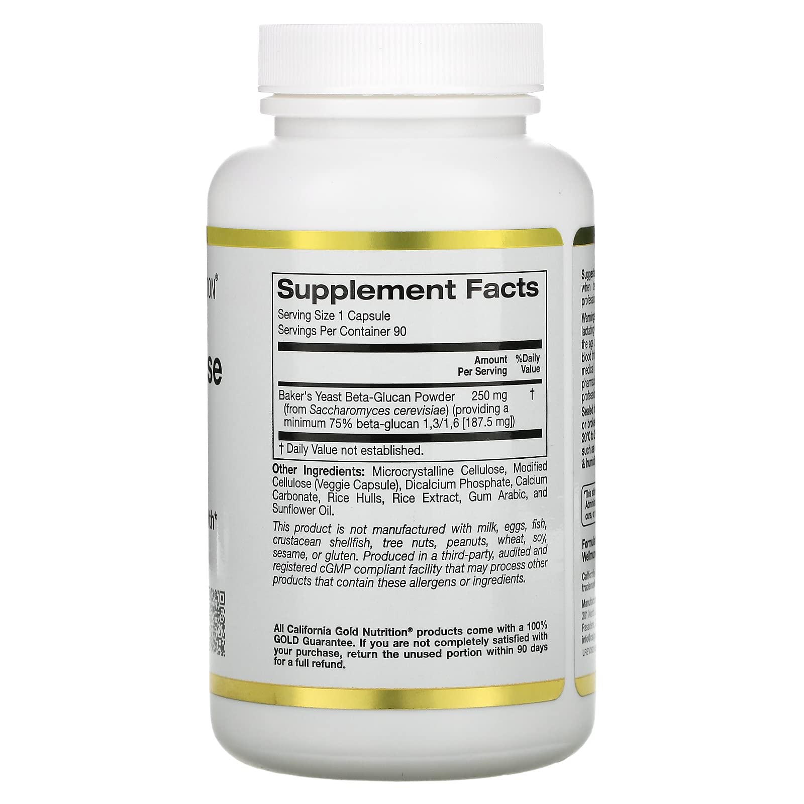 veggie capsules with Wellmune and Beta-Glucan
