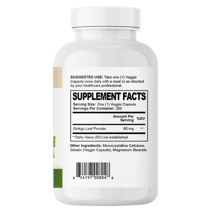 veggie ginkgo biloba tablets for wellness