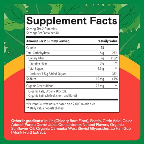 veggie-infused kids fiber supplement