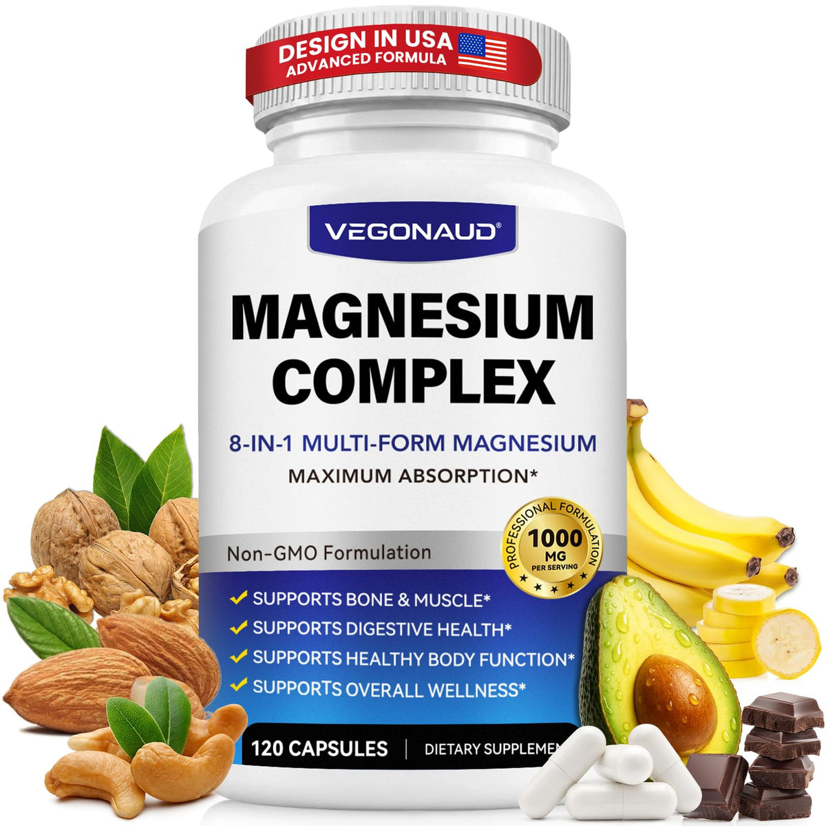 VEGONAUD magnesium complex for muscle health