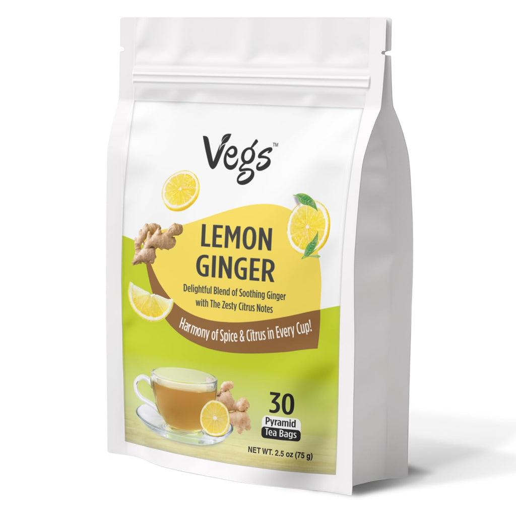 VEGS lemon ginger tea bags