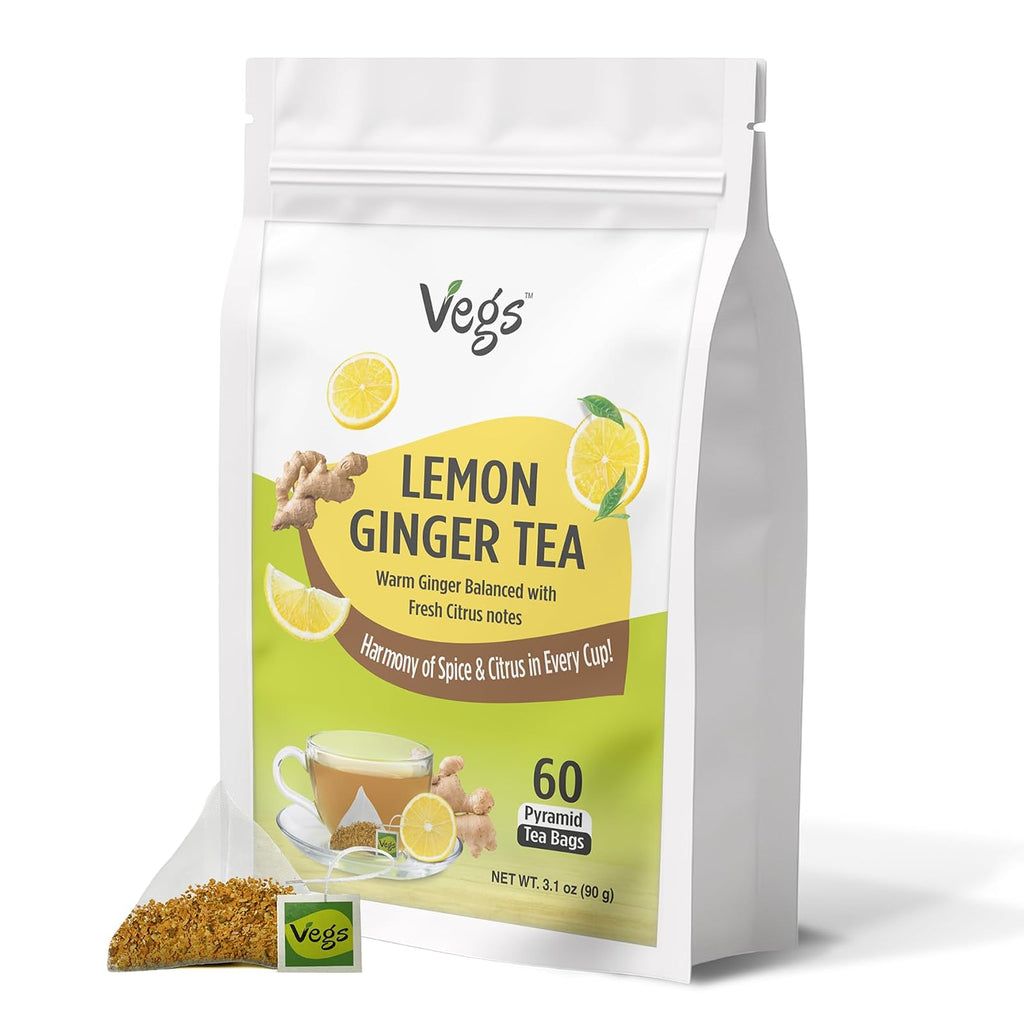VEGS lemon ginger tea bags