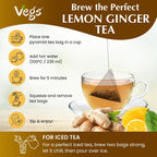 VEGS pyramid tea bags convenience