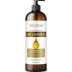 Velona cod liver oil pump bottle