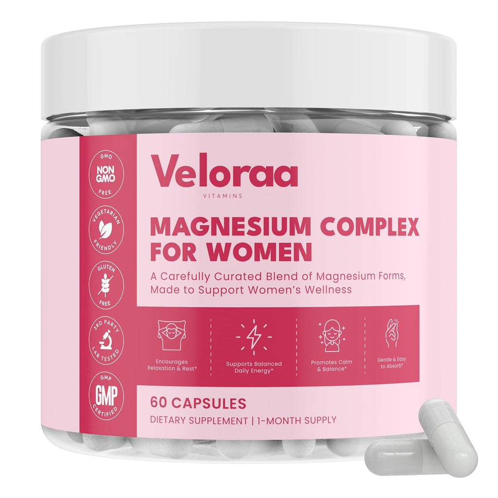 Veloraa Magnesium Complex capsules for relaxation