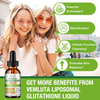 Vemluta glutathione drops for skin health