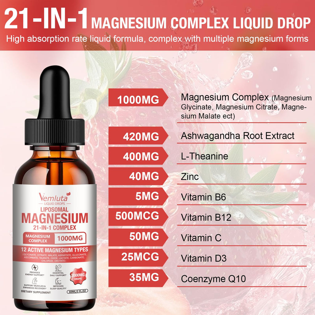 Vemluta magnesium for daily vitality