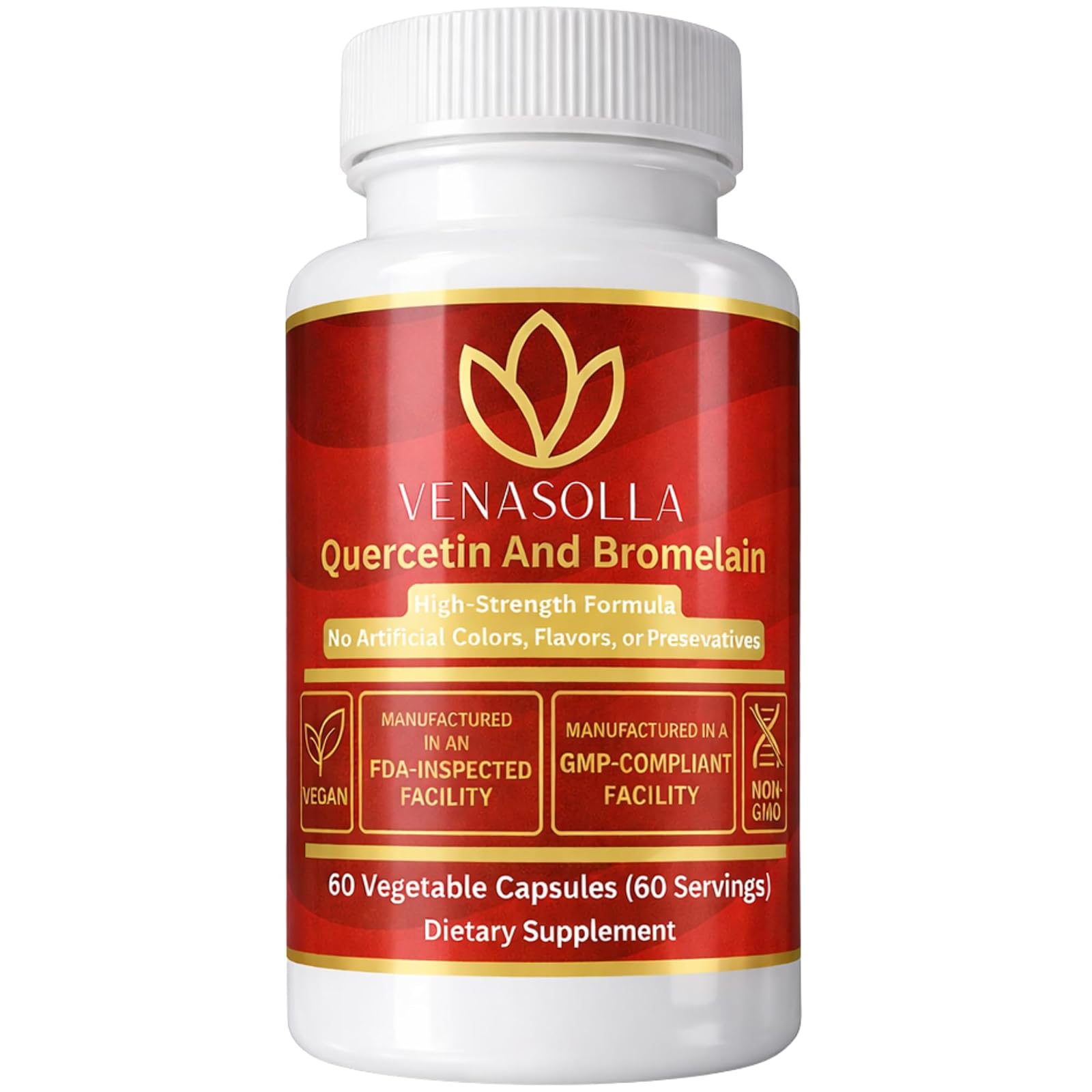 Venasolla Quercetin with Bromelain benefits