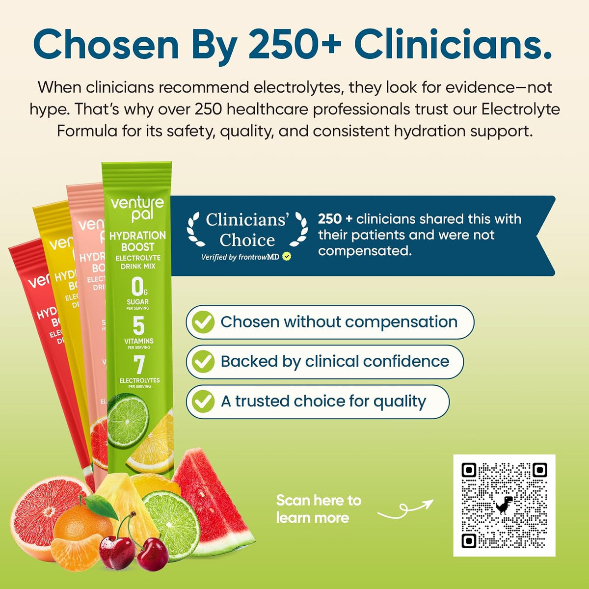 Venture Pal electrolytes for sports recovery