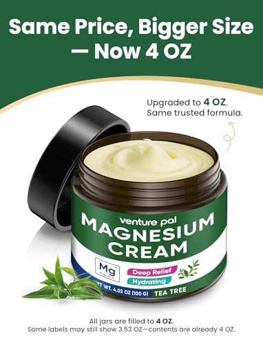 Venture Pal magnesium cream for stress relief