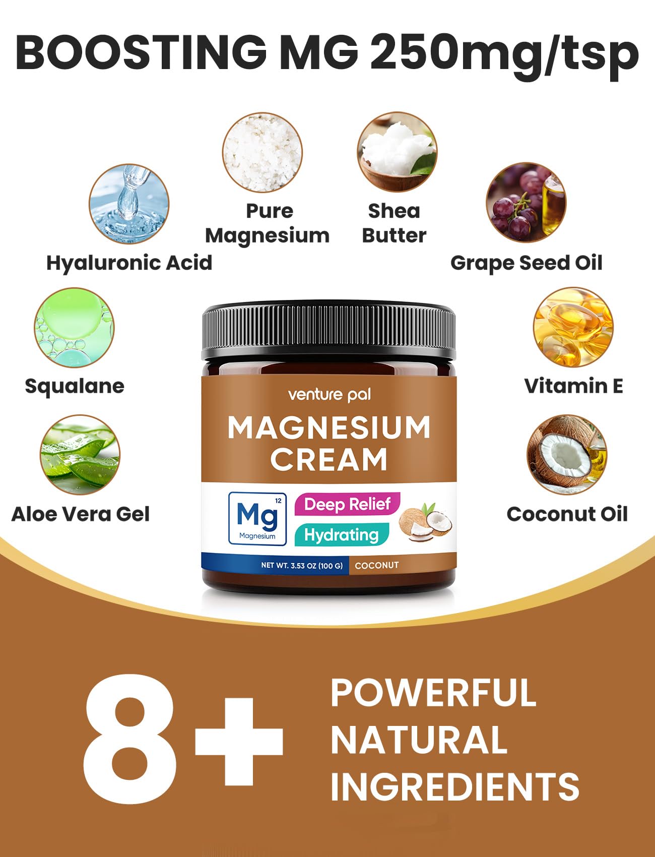 Venture Pal magnesium for nighttime relaxation