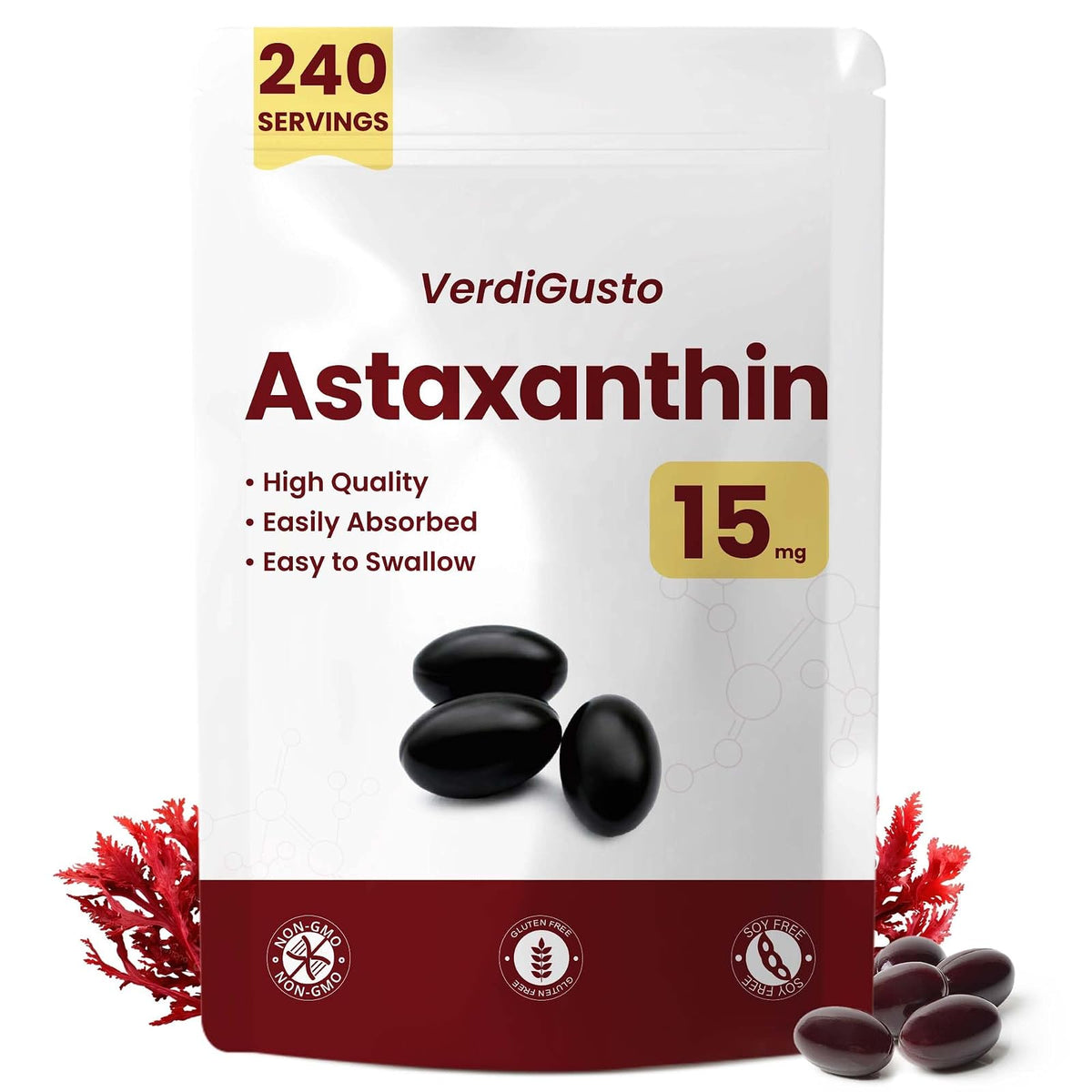 VerdiGusto Astaxanthin 15 mg softgels