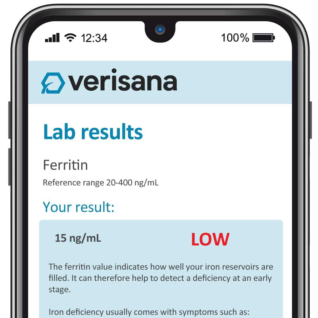 Verisana iron test for women