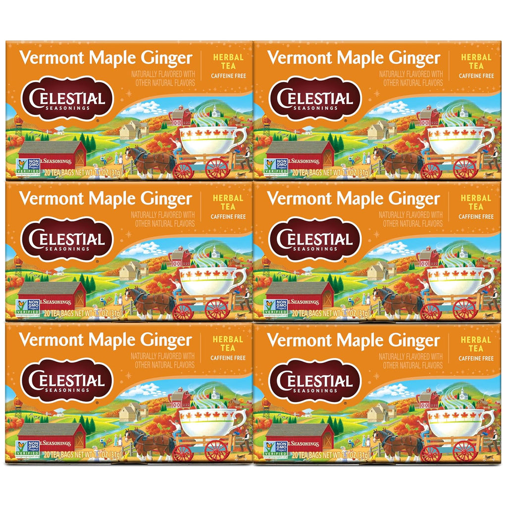 Vermont Maple Ginger herbal tea bags