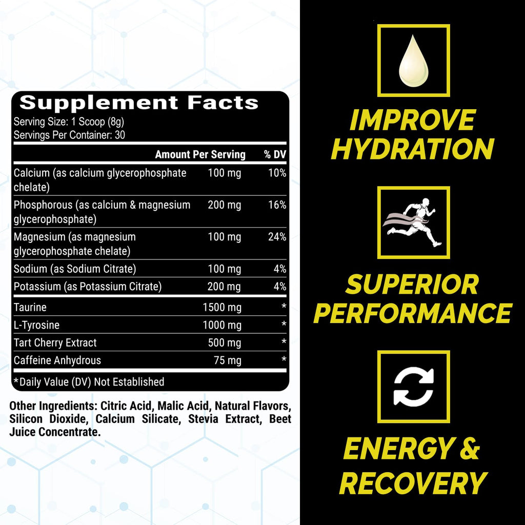 Versalyte charged electrolytes for athletes